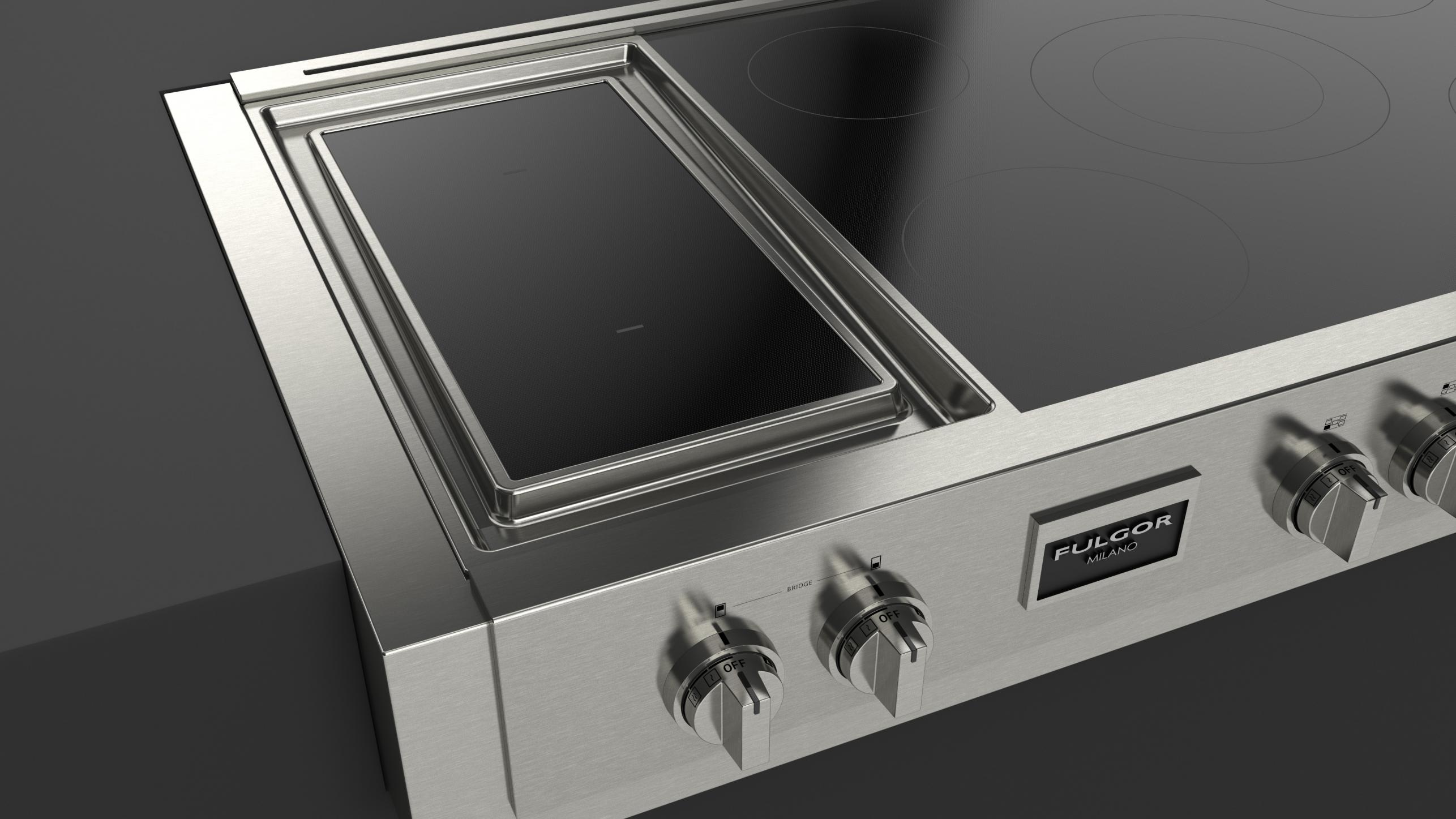 SOFIA 48" PRO INDUCTION RANGETOP WITH GRIDDLE | Fulgor Milano